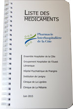 Liste des médicaments - Pharmacie Interhospitalière de la Côte